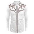 Byoo Tween Boys T Shirt Western Embroidered Floral Pattern Long Sleeve ...