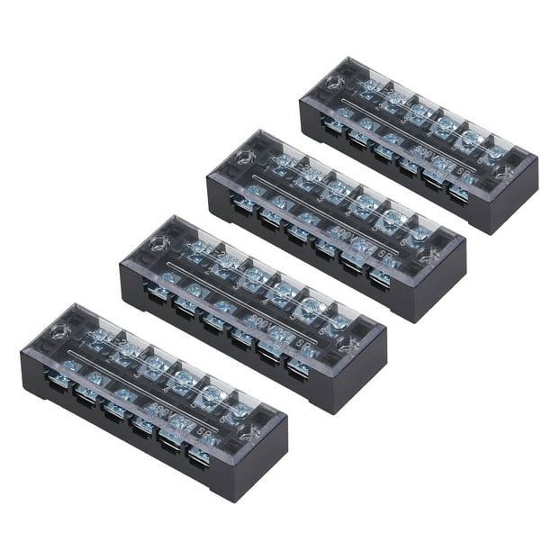 4pcs Wire Barrier Block Terminal Strip 600V 25A High Current Terminal ...