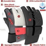 RDX, MMA Boxing Gloves, Maya Hide Leather, Ventilated Palm, Medium ...
