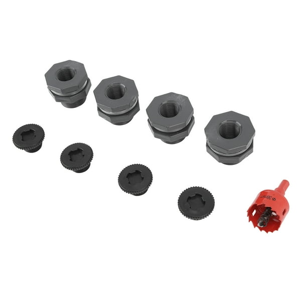 PVC Bulkhead Fittingwith Plugs,3/4 Inch Rain Barrel Inch Rain Barrel ...