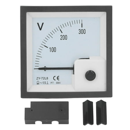 Analog Voltmeter 0‑300V Pointer Volt Meter Panel Needle Voltage Gauge ...