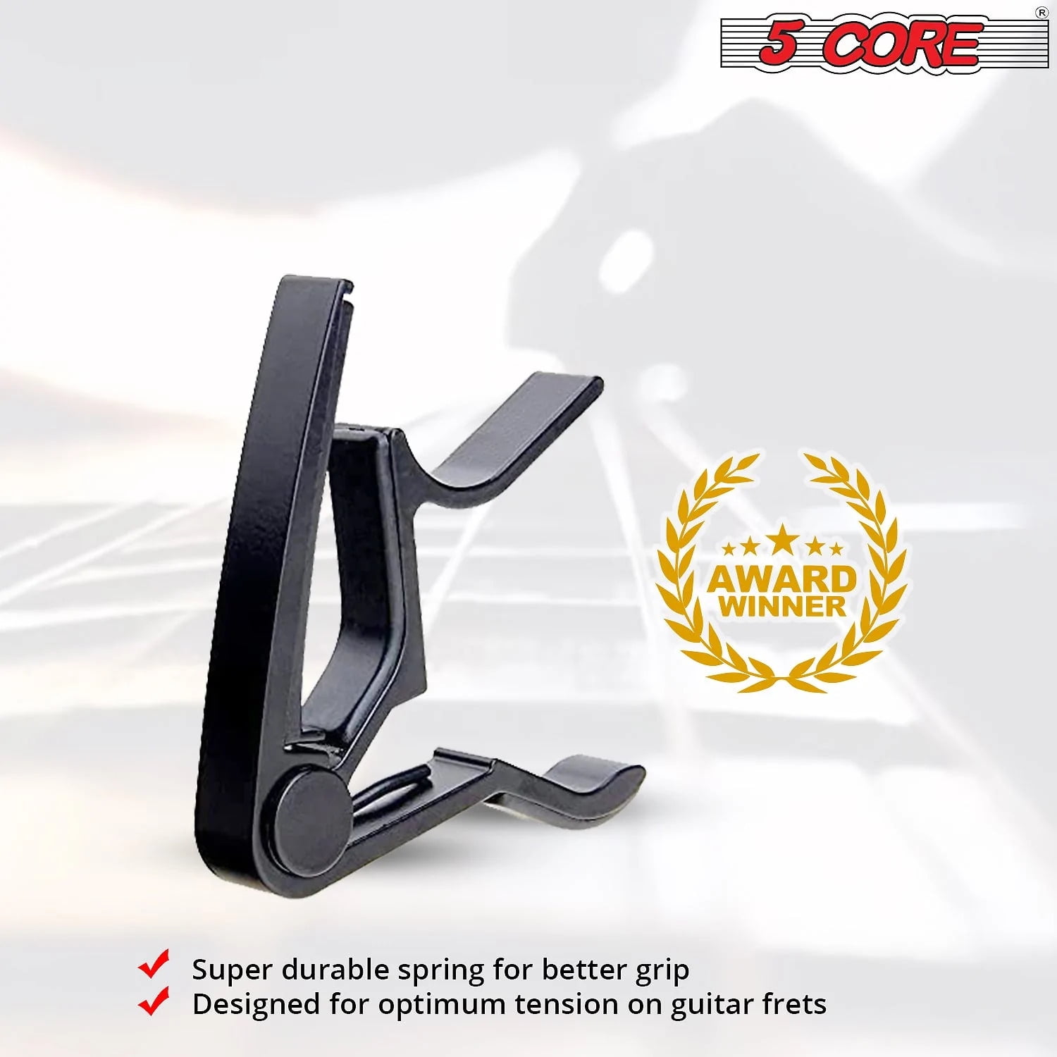 Buy 5 Core Guitar Capo Acoustic Clip Guitar String Instrument Clamp ...