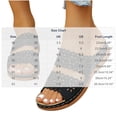 Bkhluea Women Lace Cutout Two Strap Wedge Slide Sandals Comfortable ...