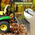 Senfot 60 Inch Black Light Duty 60Si2Mn Steel Thatch Rake CAT1 Mount ...