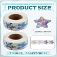 2 Rolls Self-Adhesive Paper Gift Tag Stickers for Party Decorative ...