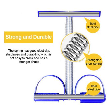 Elastic pull rope spring tension foot pedal abdomen leg exerciser tummy ...