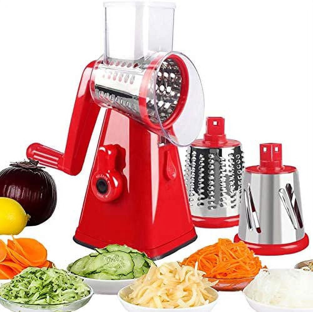 SHIQI-Manual Rotary Potato Grater Kitchen Mandoline Vegetable ...