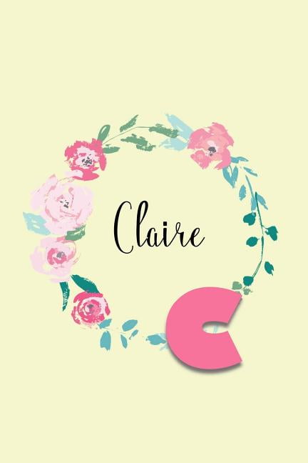 Claire: Personalized Monogram Initial Journal - Pink Marble and Gold ...