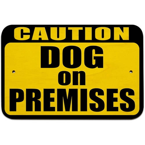 Caution Dog on Premises Sign - Walmart.com