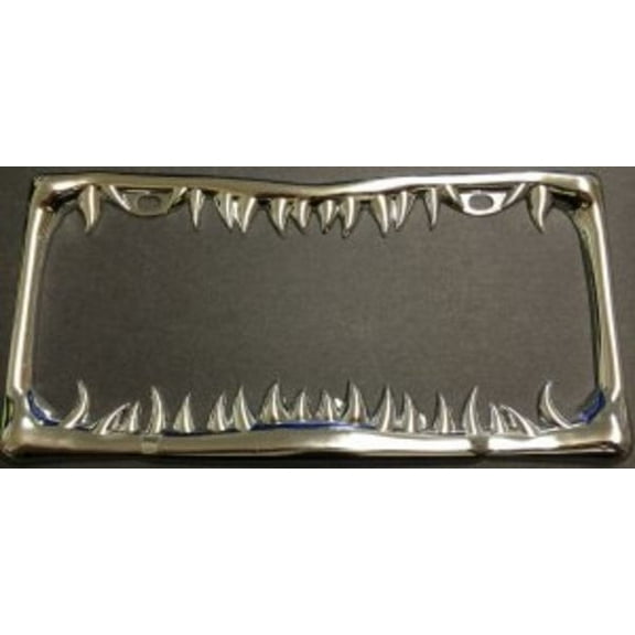 Tribal Chrome License Plate Frame Free Screw Caps with this Frame ...