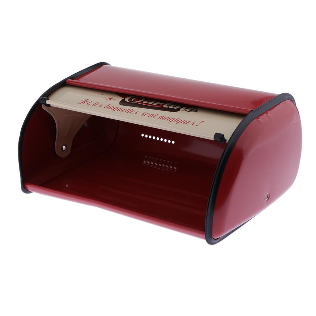 Metal Bread Box - Kitchen Countertop Bread Storage Breadbox - Bread ...