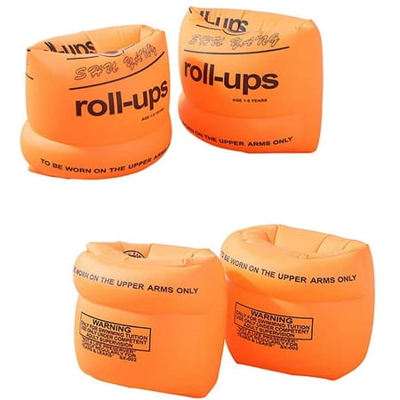 4 Pack Swimming Arm Float Rings Inflatable Swim Arm Bands Floater ...