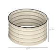 Set of 2 Raised Garden Bed, Metal Planter Box with Safety Edging, Easy ...