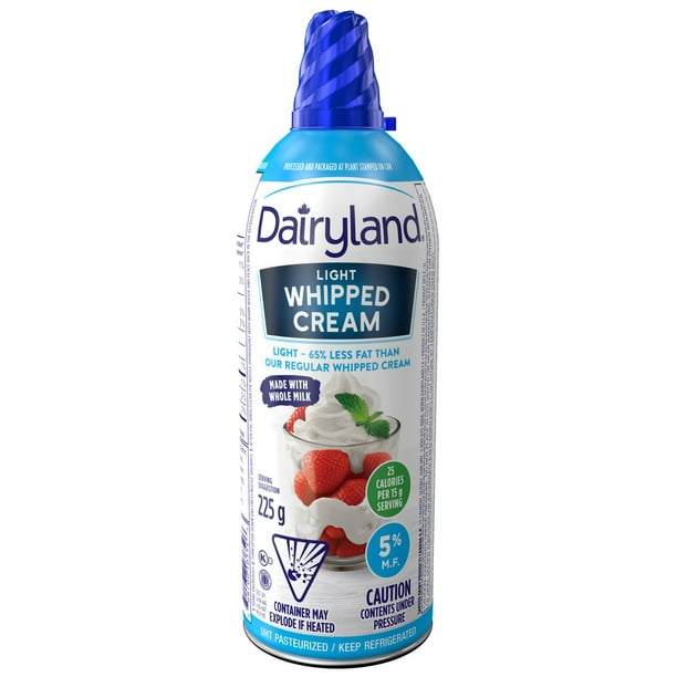 Dairyland Light Aerosol Whipped Cream 5% M.F. - Walmart.ca