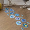 Cartoon digital floor stickers hopscotch children's room kindergarten ...
