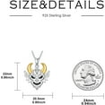 DVEATR Demon Necklace for Women Halloween Gothic Prajna Mask Necklace ...