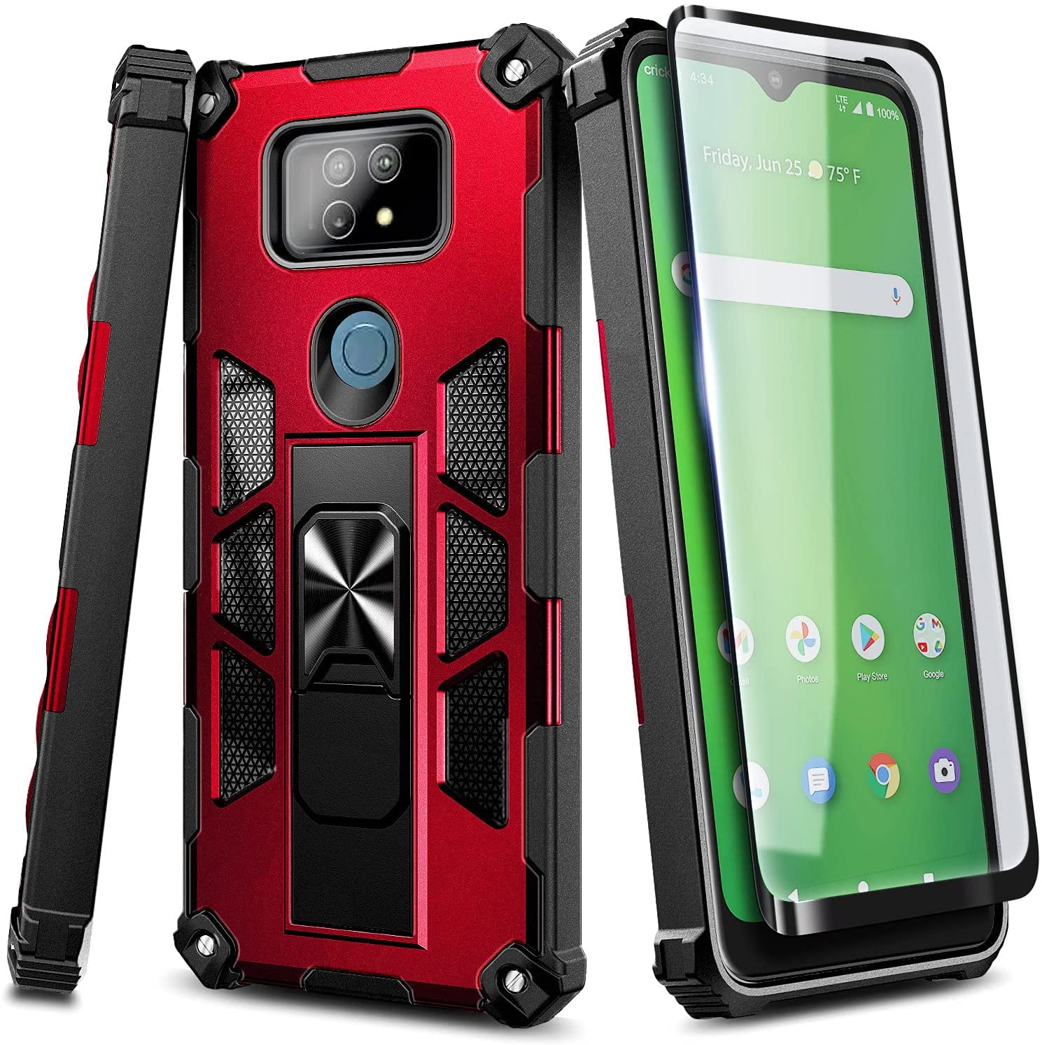 Cricket Ovation 2 / AT&T Maestro Max (2021) Phone Case with Tempered ...