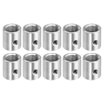 M10 Female Thread Rod Bar Stud Metal Round Coupling Connector Nuts 10 ...