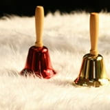 Super Loud Solid Hand Call Bell Wooden Handle Christmas Hand Call Bell ...