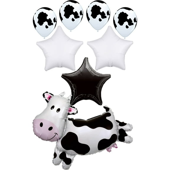 Barn Farm Animals Birthday Party Cow, Pig, Tractor, Barn Balloons ...