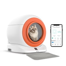 PetSnowy Auto-Packing Self Cleaning Kitty Litter Box with Odor-Free ...
