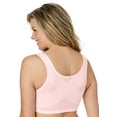 Comfort Choice Womens Plus Size Front Close Cotton Wireless Posture