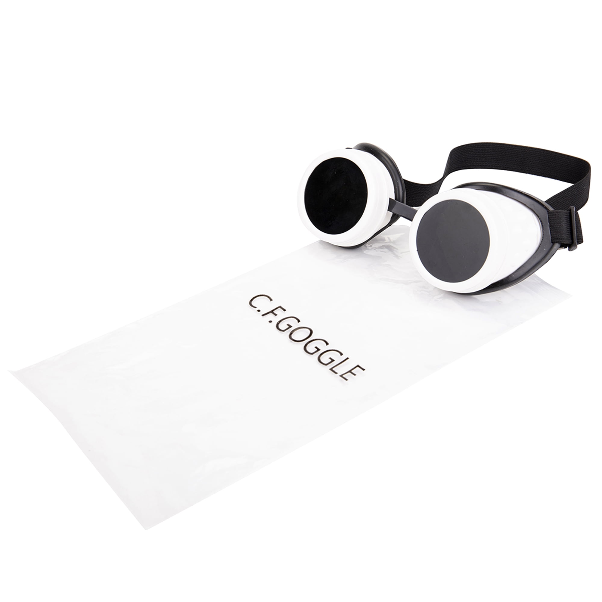 SAYFUT Black and White Steampunk Goggles Rainbow Kaleidoscope ...