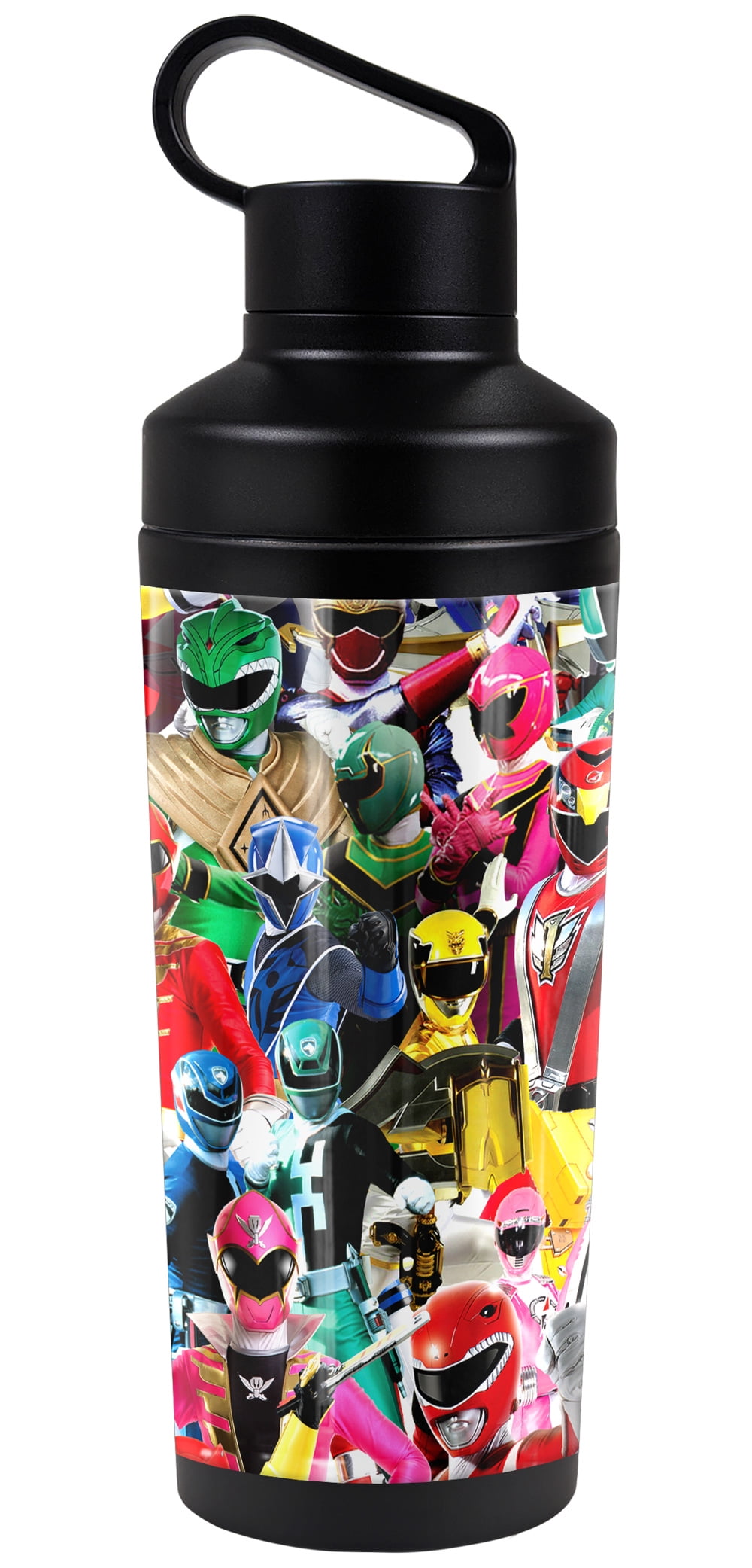 Power Rangers Official Crowd Of Rangers 18 oz Insulated Water Bottle ...