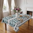 Boho Diamond Pattern Table Cloth 52x70in, Waterproof Rectangle ...