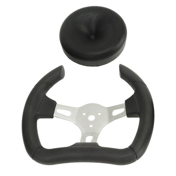 AVEKI 280mm Steering Wheel Black D Shaped Racing Steering Wheel for Go ...