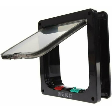 3 Size 4 Position Pet Door Cat Dog Latch Lockable Flap Door Pet Hatch ...