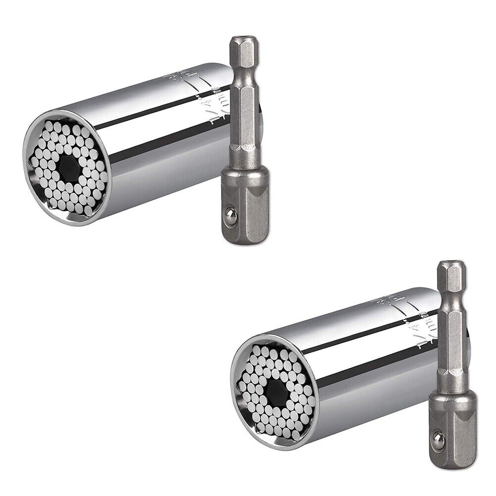 US 1-2 Pcs Universal Socket Wrench Repair Kit Power Drill Adapter ...