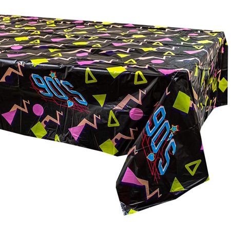 90s Party Tablecovers (2), Throwback Birthday Party Supplies, 90s ...