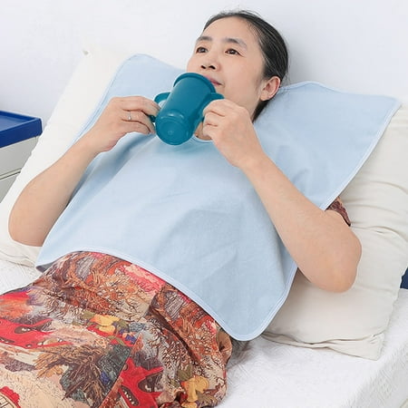 Adult Bib, Stainproof Washable Adult Eating Bib 3 Layer Structure Soft ...