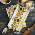 Sunflower Kitchen Towels, Absorbent Microfiber Kitchen Dish Hand Tea ...