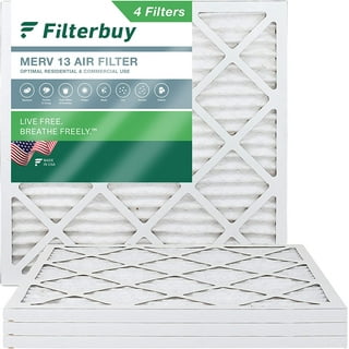 16x20x4 MERV 8 AC Furnace 4" Inch Air Filters. 6 PACK. (Actual Size: 15 ...