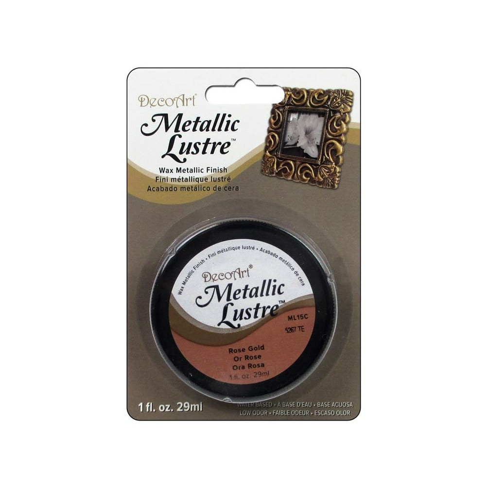 Decoart Metallic Lustre 1oz Rose Gold - Walmart.com - Walmart.com