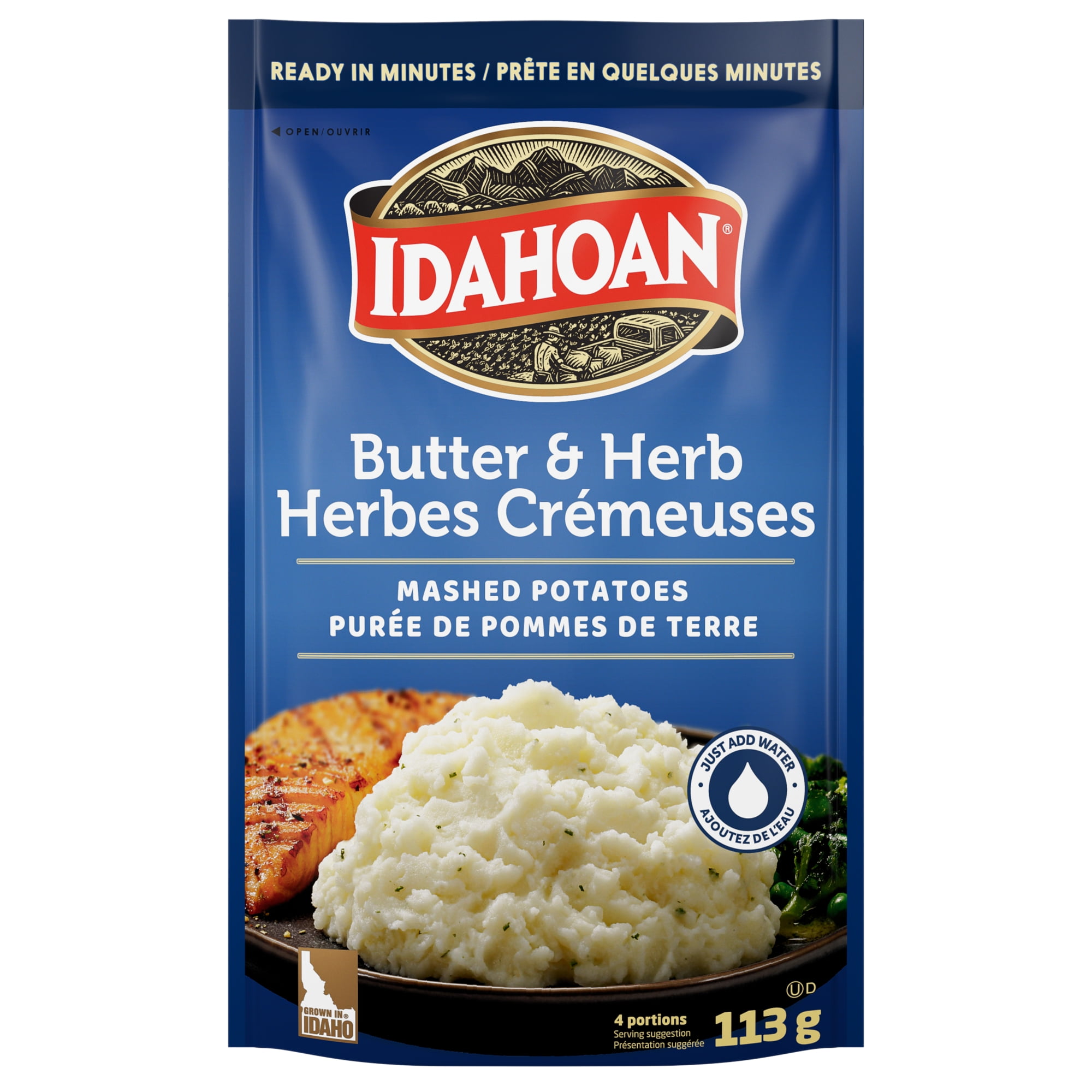Click here for Idahoan Butter & Herb Mashed Potatoes 113 Grams prices
