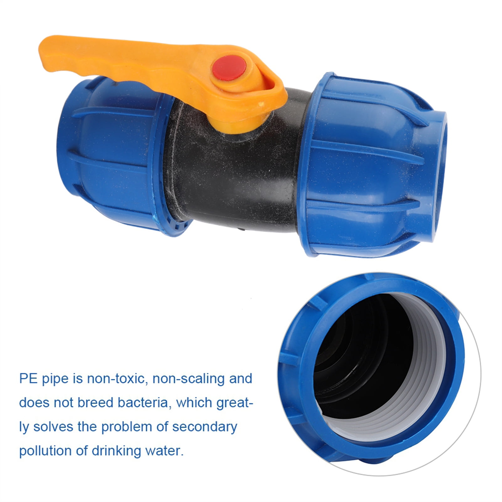 Water Pipe Connector Valve Water Connector, Pipe Connector Valve, PE ...