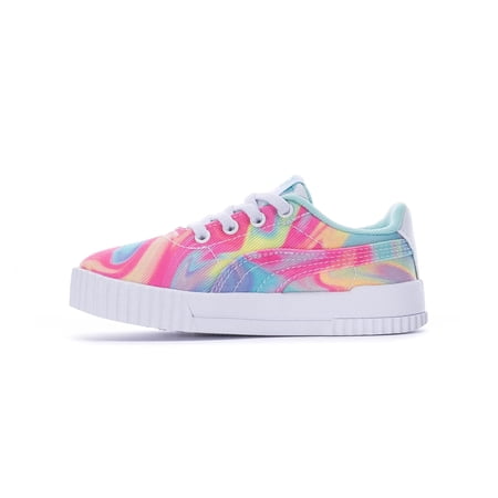 PUMA Unisex-Child Carina Sneaker, Ice Cream Swirl, 6 Toddler | Walmart ...