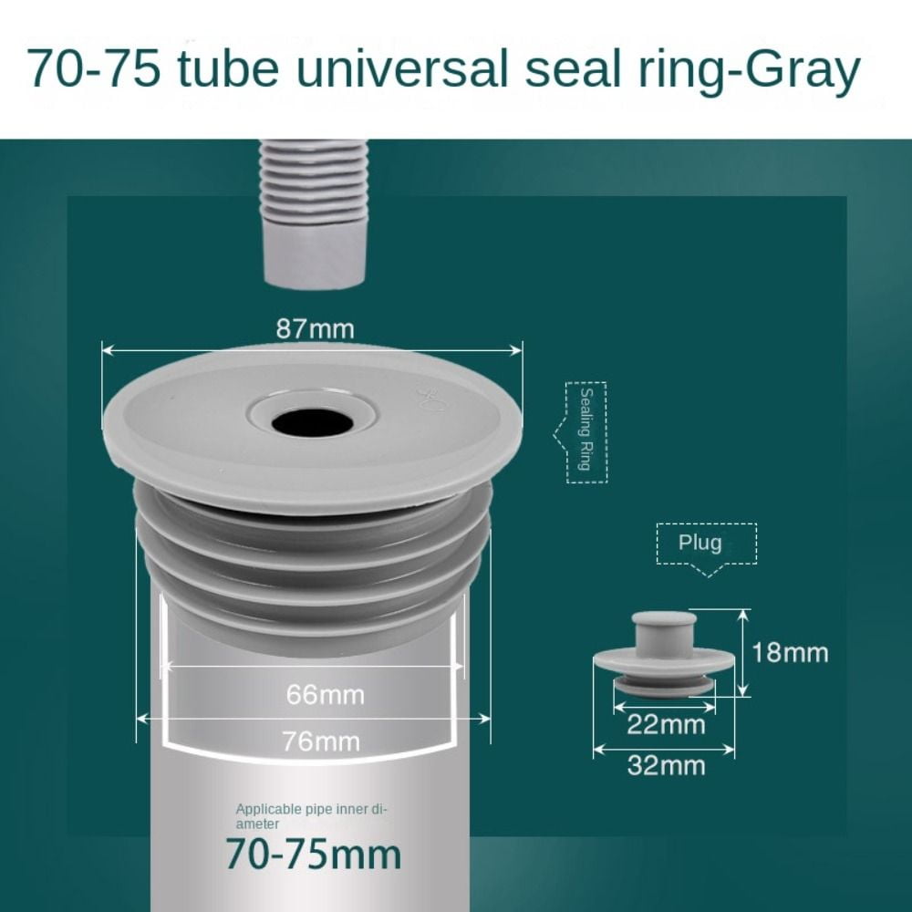Portable Pipe Connector Telescopic Insect Proof Floor Drain Plug ...