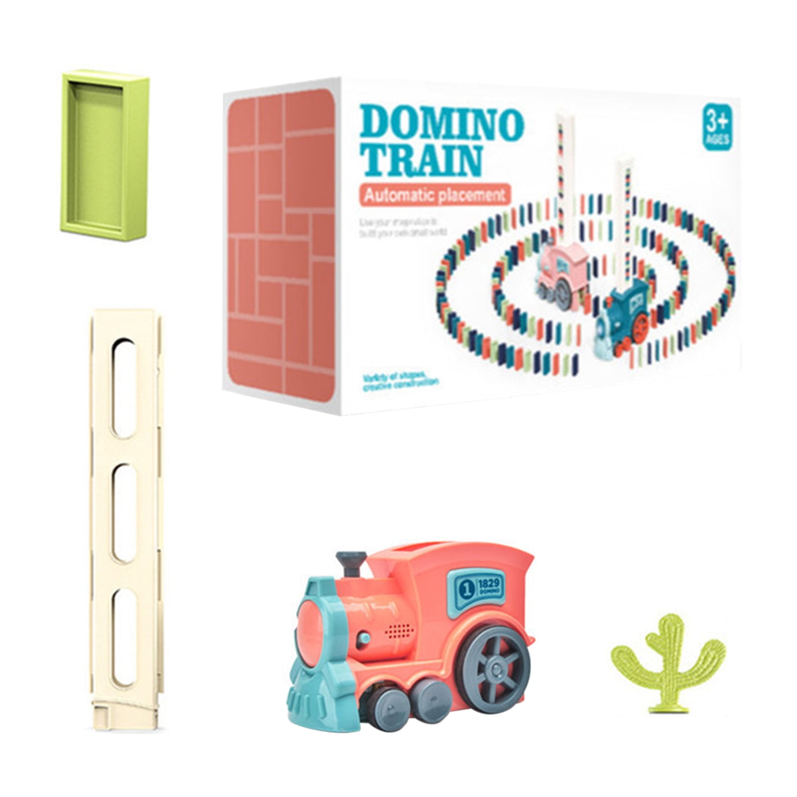 Automatic Domino Train Toy - 60/80/100 Pcs, 2023 Upgrade Electric Train ...