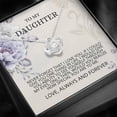 Daughter, Never Forget Love Knot Necklace, Daughter Gifts, Sweet 16 ...
