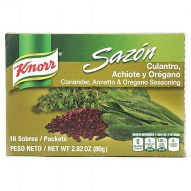 Knorr Sazon Seasoning, Corainder, Annatto & Oregano, Cilantro, 5.6 oz ...