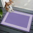 Bathroom Rugs 2x3 Ft, Purple Greek Key Non Slip Area Rugs for Kitchen ...