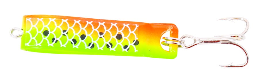 Mack's Lure Cripplure 1/4oz Glow Fire Tiger, Fishing Spoons - Walmart.com