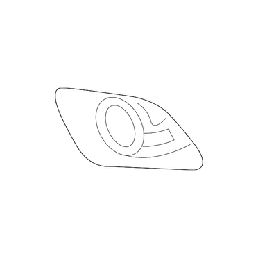 MZORANGE Left Side Fog Light Cover for Mitsubishi Outlander 2016 2017 ...