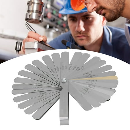 Loewten Stainless Steel Feeler Gauge,Dual Marked Gauge,Feeler Gauge Stainless Steel Metric ...