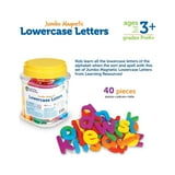 Learning Resources Jumbo Lowercase Magnetic Letters, Alphabet Toys ...