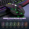 Cshidworld Wired Gaming Keyboard & Mouse Combo, 114 Keys, RGB LED, Anti ...